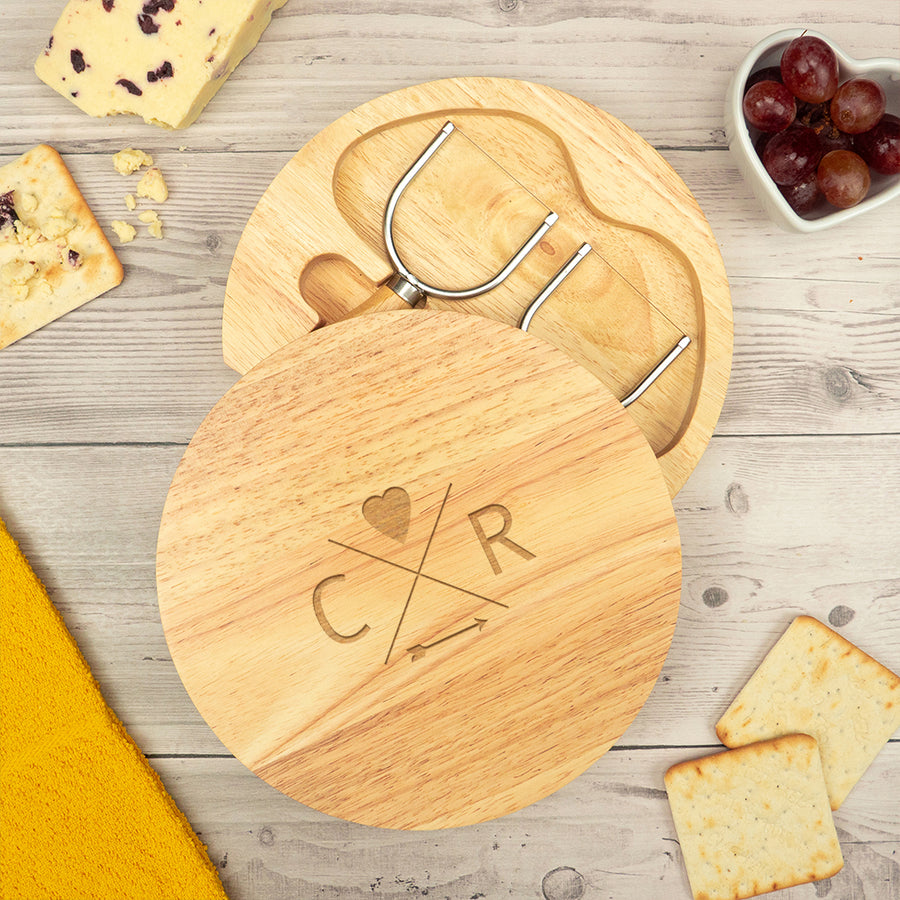 Personalised Follow Your Heart Couple's Cheese Board | Bride & Groom ...