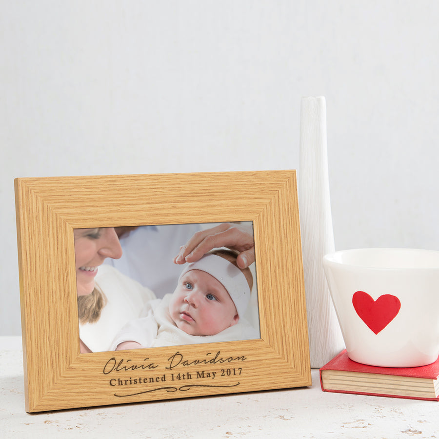Personalised Christening Frame – Dust and Things | Premium Personalised ...