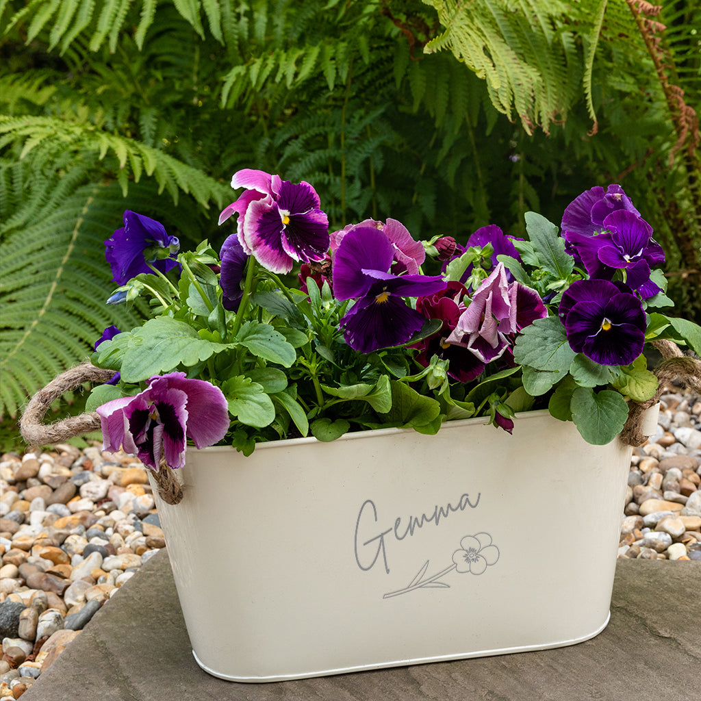 Personalised Birth Flower Planter for Her – Dust and Things | Premium ...