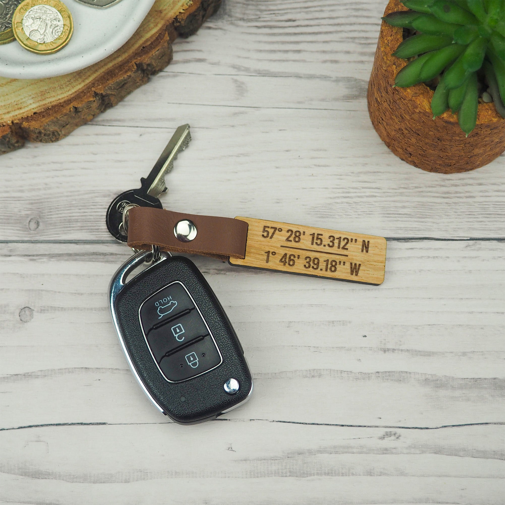 Personalised Coordinate Location Keyring – Dust and Things | Premium ...